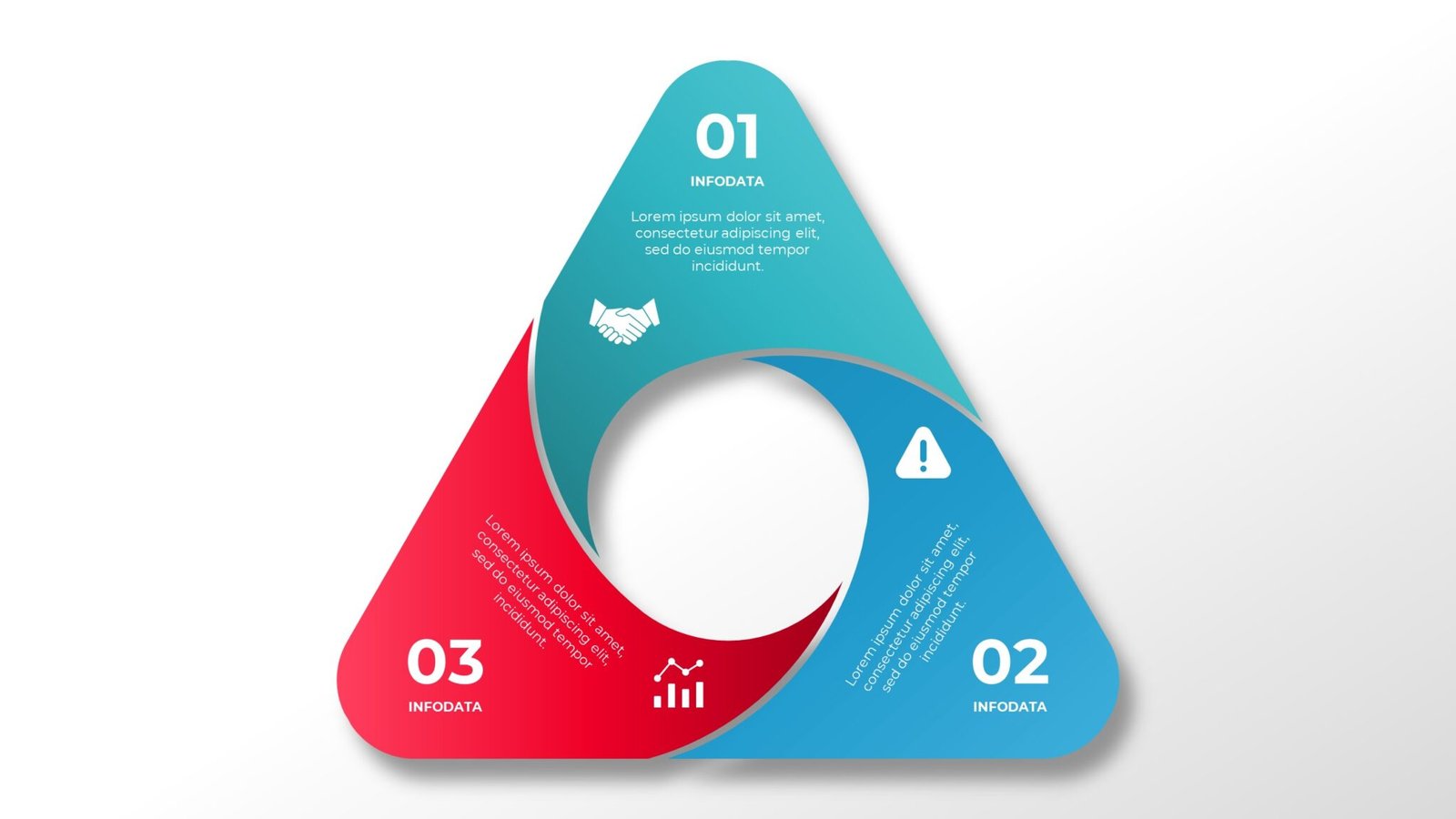 Triangle With Round Corners | Free Presentation Slide Template