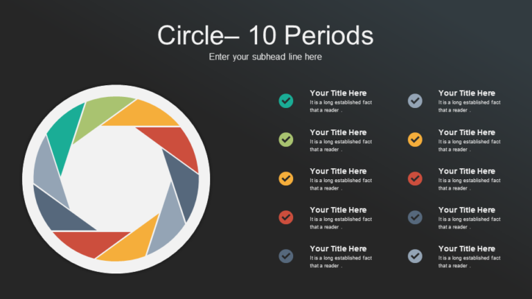 Simple Circle 10 Periods | Free Presentation Slide Template