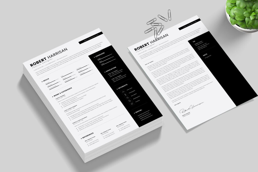 [Free] Web Developer CV Resume Cover Letter format Template